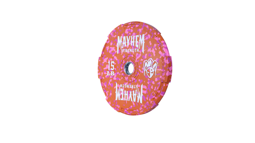Mayhem Strength Neon Fleck Bumper Plates - Gym Bro Fitness