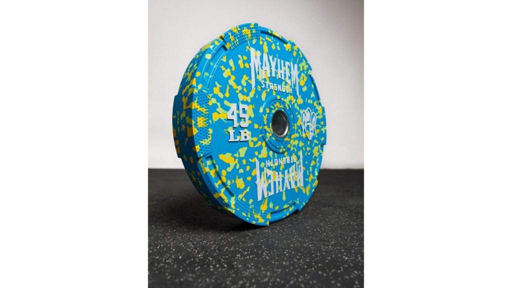 Mayhem Strength Neon Fleck Bumper Plates - Gym Bro Fitness