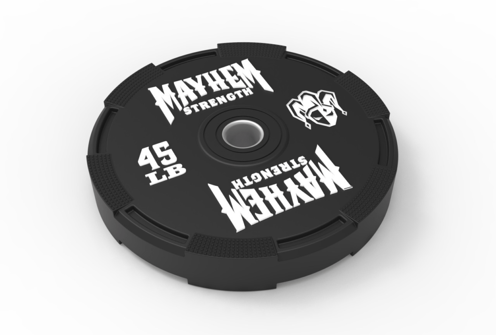 Mayhem Strength Black Bumper Plates - Gym Bro Fitness