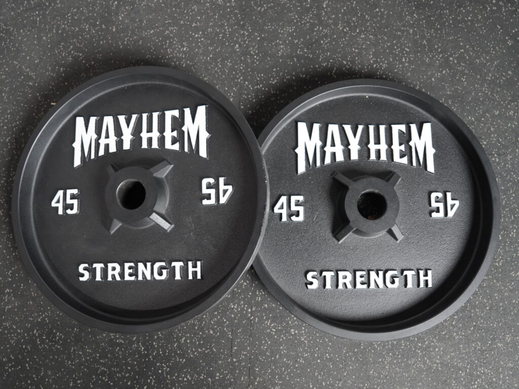 Mayhem Strength Deep Dish Iron Plates - Gym Bro Fitness