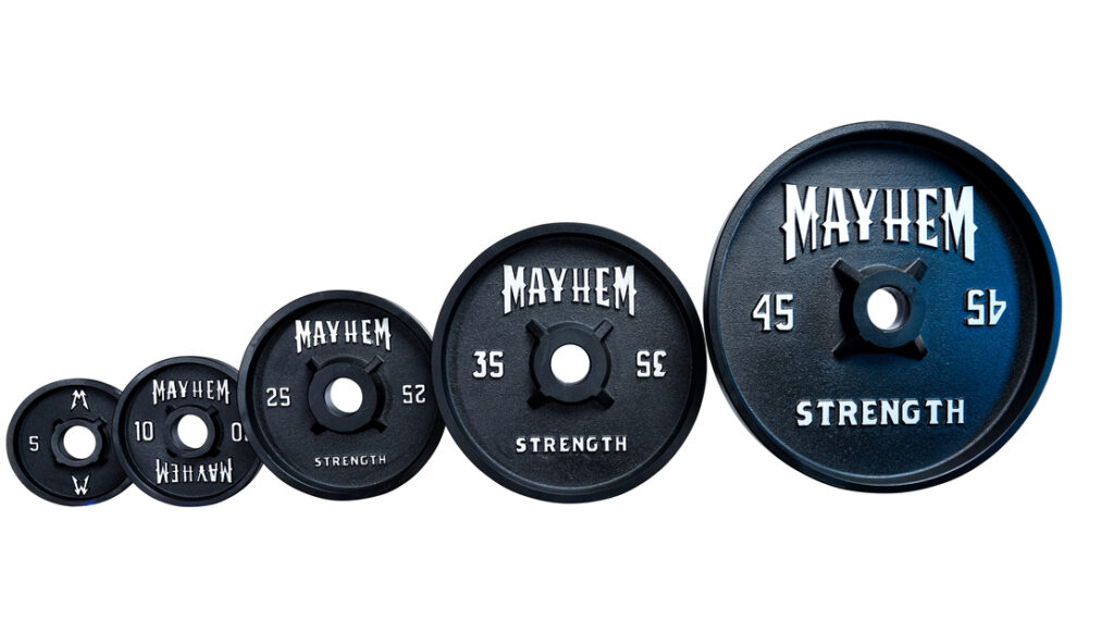 Mayhem Strength Deep Dish Iron Plates - Gym Bro Fitness